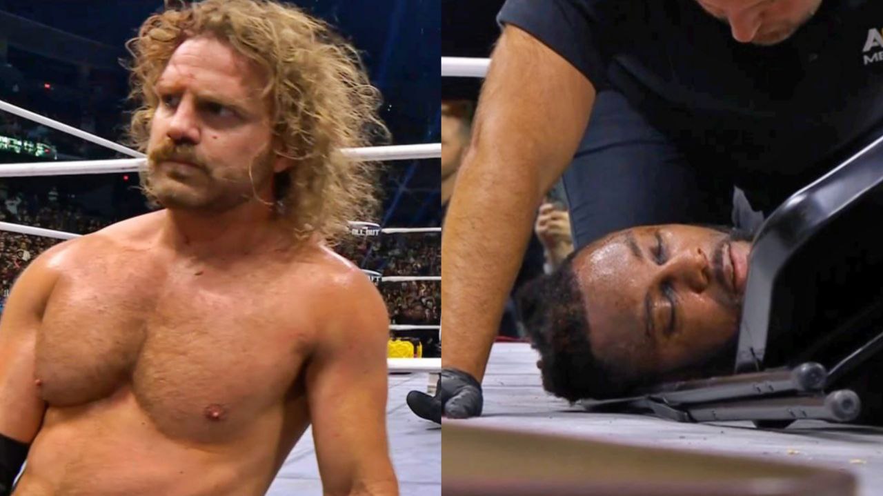 Adam Page sobrepasa los límites de la violencia derrotando a Swerve ...