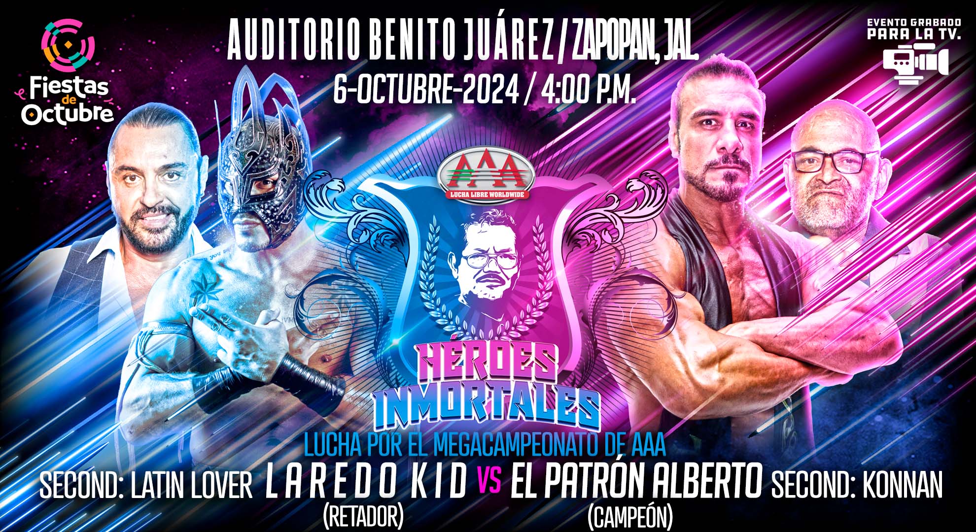 Resultados AAA Héroes Inmortales 2024 - ¡ALBERTO vs LAREDO KID EN ...