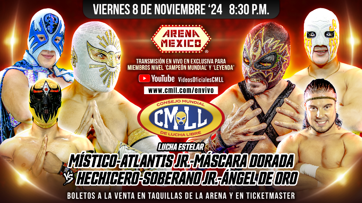 Resultados CMLL (Noviembre 8, 2024) - Viernes Espectacular Resultados CMLL (Noviembre 8, 2024) - Viernes Espectacular