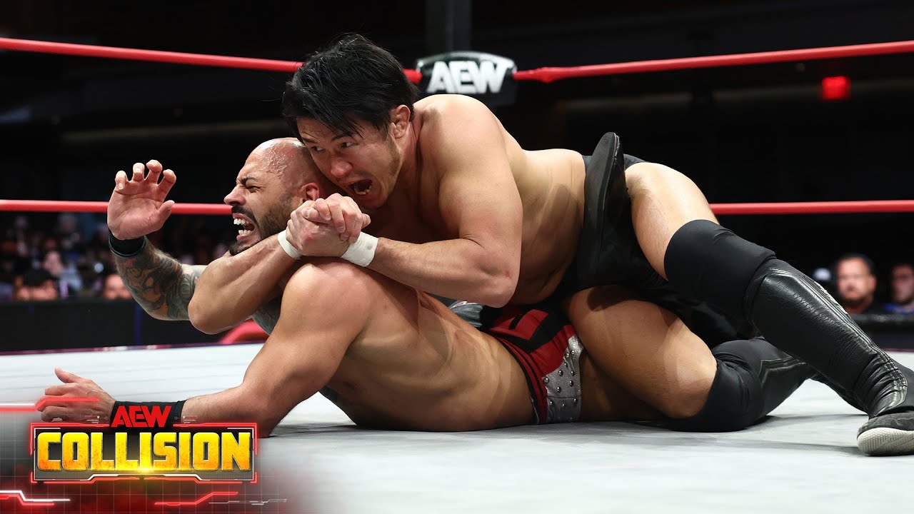 Ricochet le roba a Katsuyori Shibata para mantenerse en la lucha por una oportunidad al Título ...