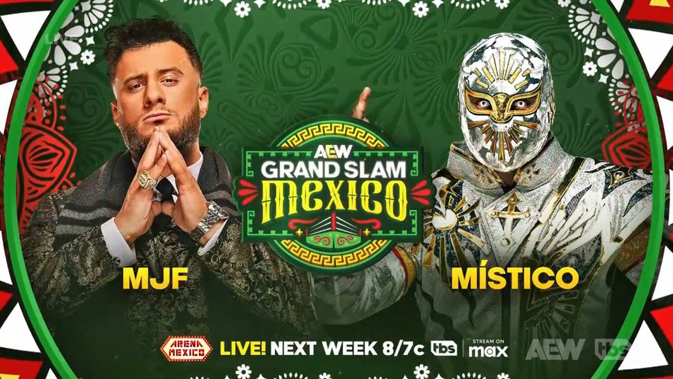 OFICIAL: Místico acepta el reto de MJF para competir en AEW Grand Slam México 2025