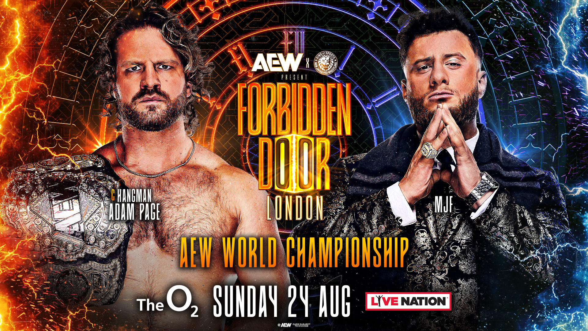 Adam Page y MJF frente a frente por el Campeonato Mundial de AEW en Forbidden Door 2025