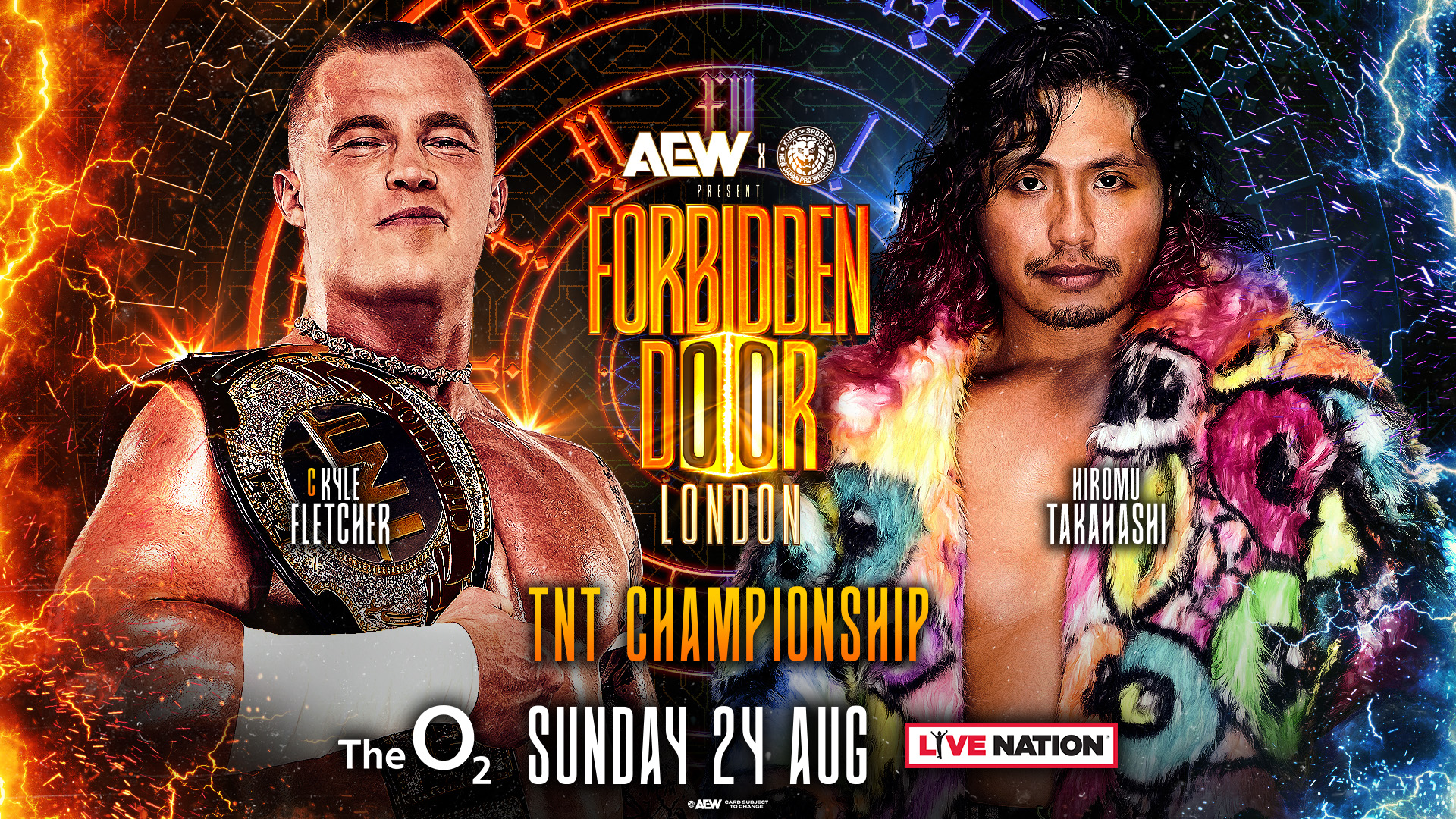Kyle Fletcher defenderá el Campeonato TNT de AEW ante Hiromu Takahashi en Londres